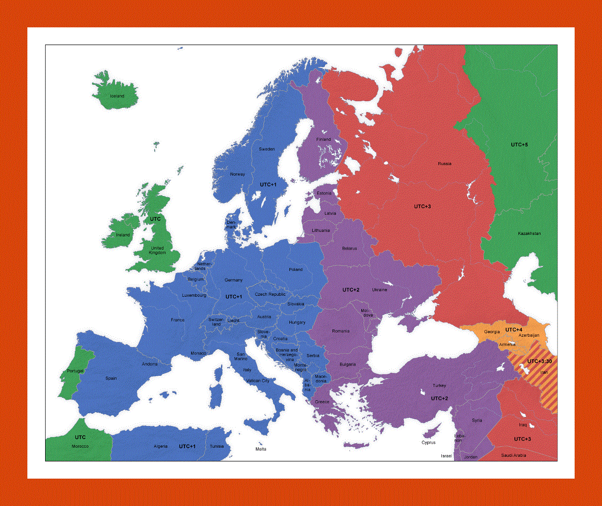 Time Zones Map Of Europe Maps Of Europe GIF Map Maps Of The World Time Zones Map Of Europe Maps Of Europe GIF Map Maps Of The World